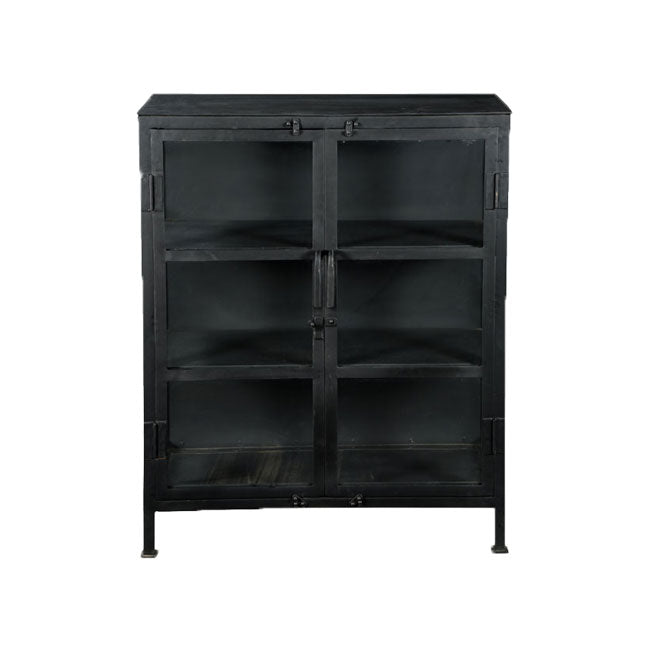 Metal Vitrine 100 cm - Sort